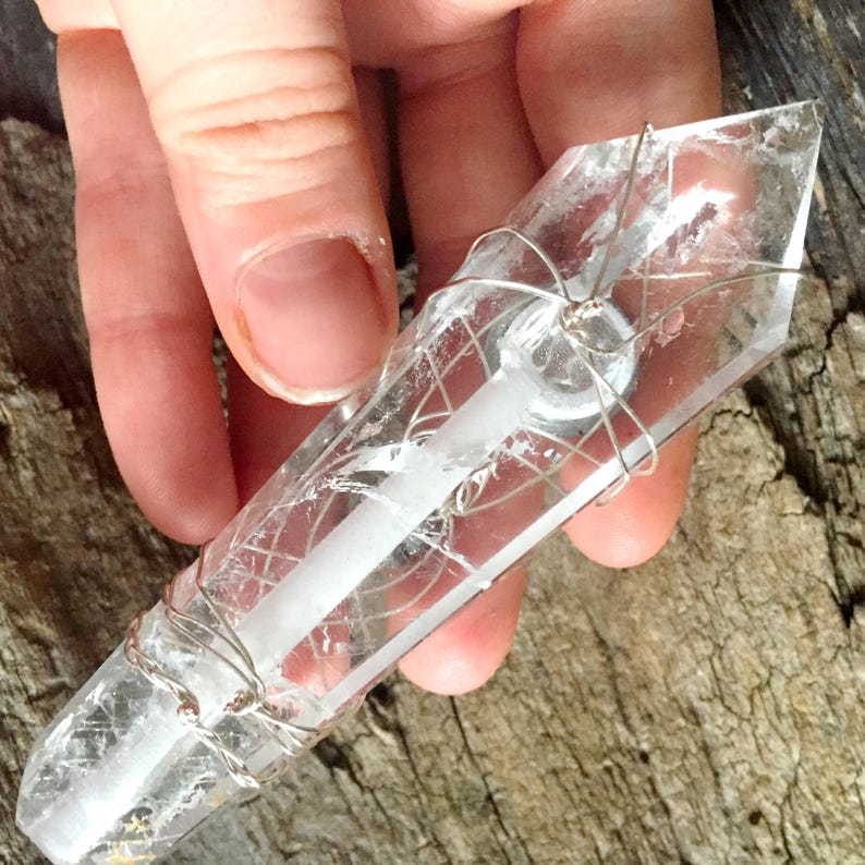 Clear Quartz Pipe Custom Crystal Pipe Crystal Tokes Natural - Etsy