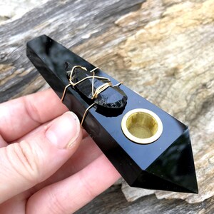 Obsidian Pipe, Gemstone Pipe, Customized Pipe, Arrowhead Pipes, Gifts ...