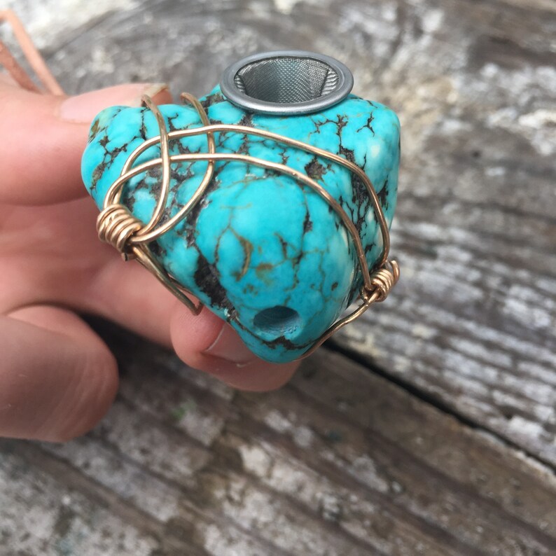 Turquoise Pipe, Pendant Pipe, Pendant Necklace, Turquoise Pendant ...