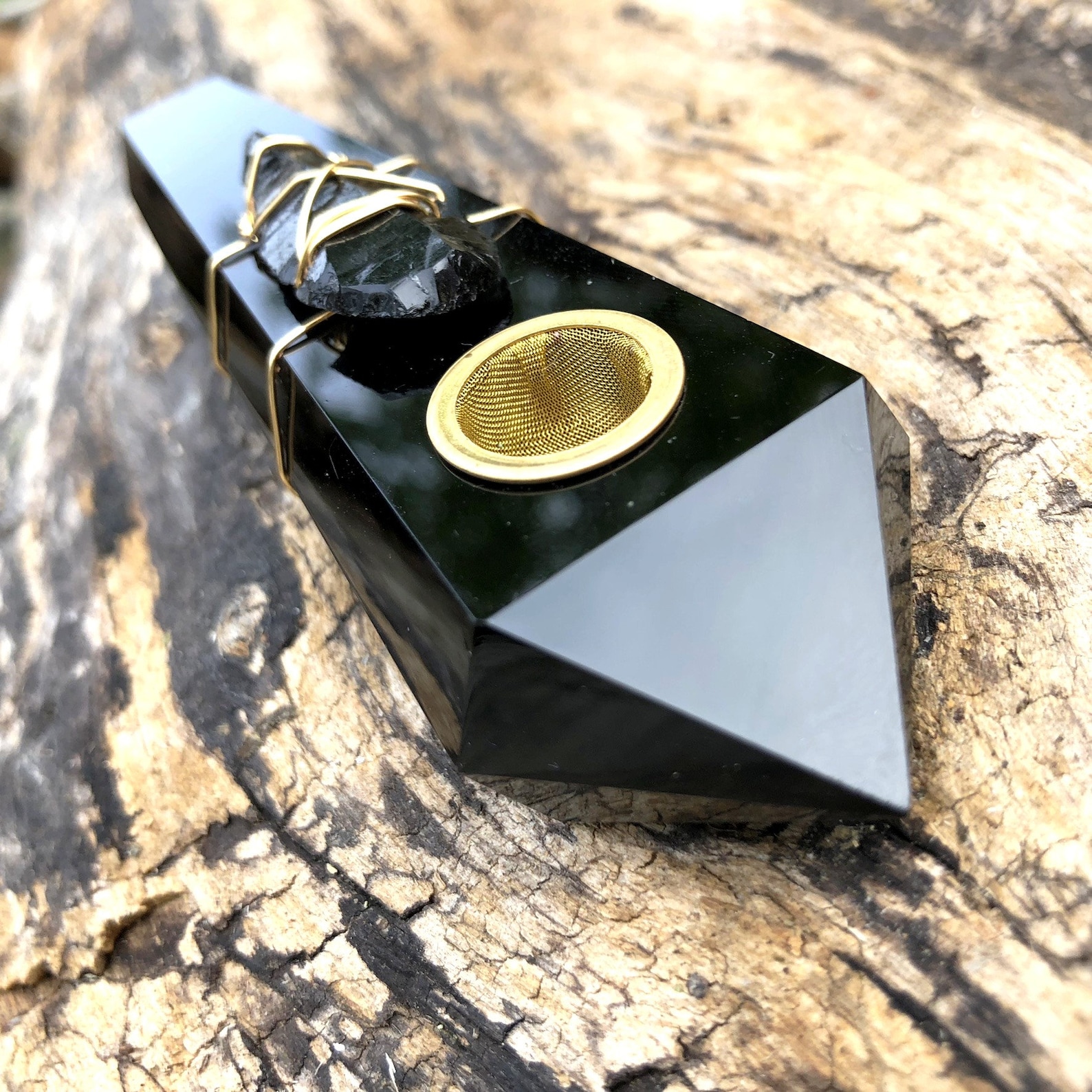 Obsidian Pipe Gemstone Pipe Customized Pipe Arrowhead - Etsy