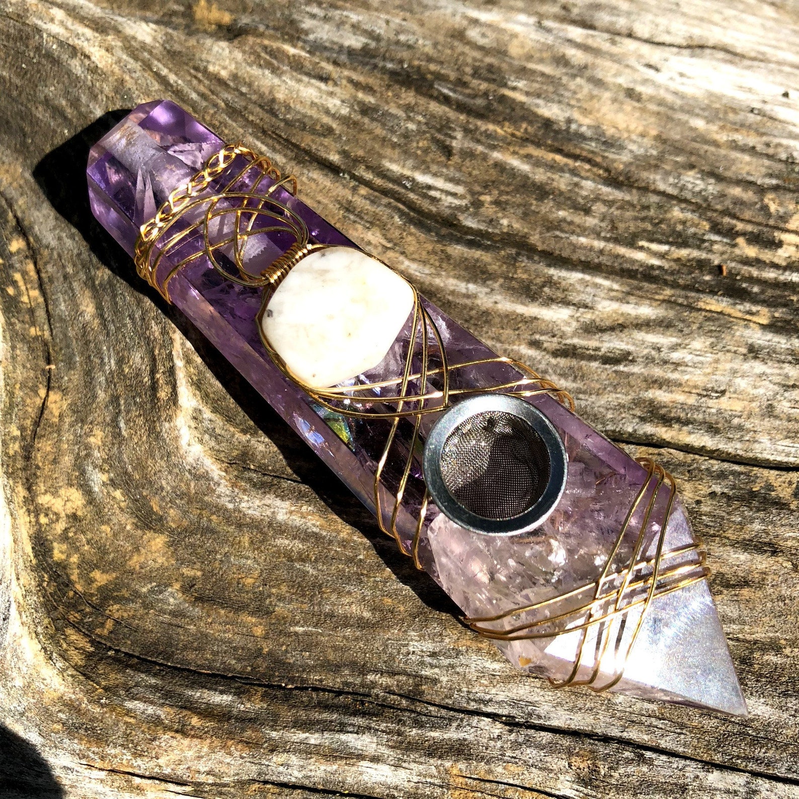 Quartz Pipe Purple Pipe Smoke Pipe Tobacco Pipe Amethyst - Etsy