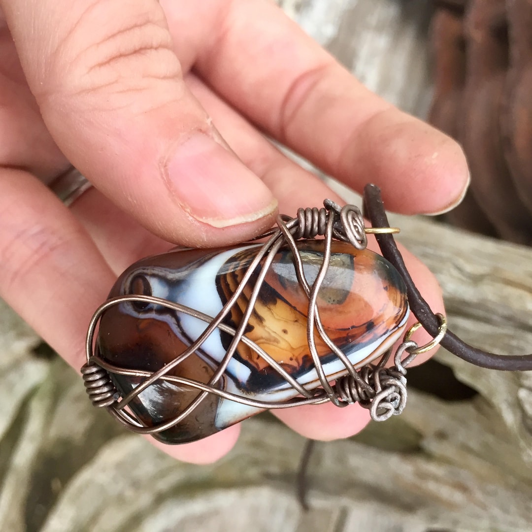 Agate Pipe and Necklace, Gemstone Pipe, Crystal Pipe, Agate Pendant ...