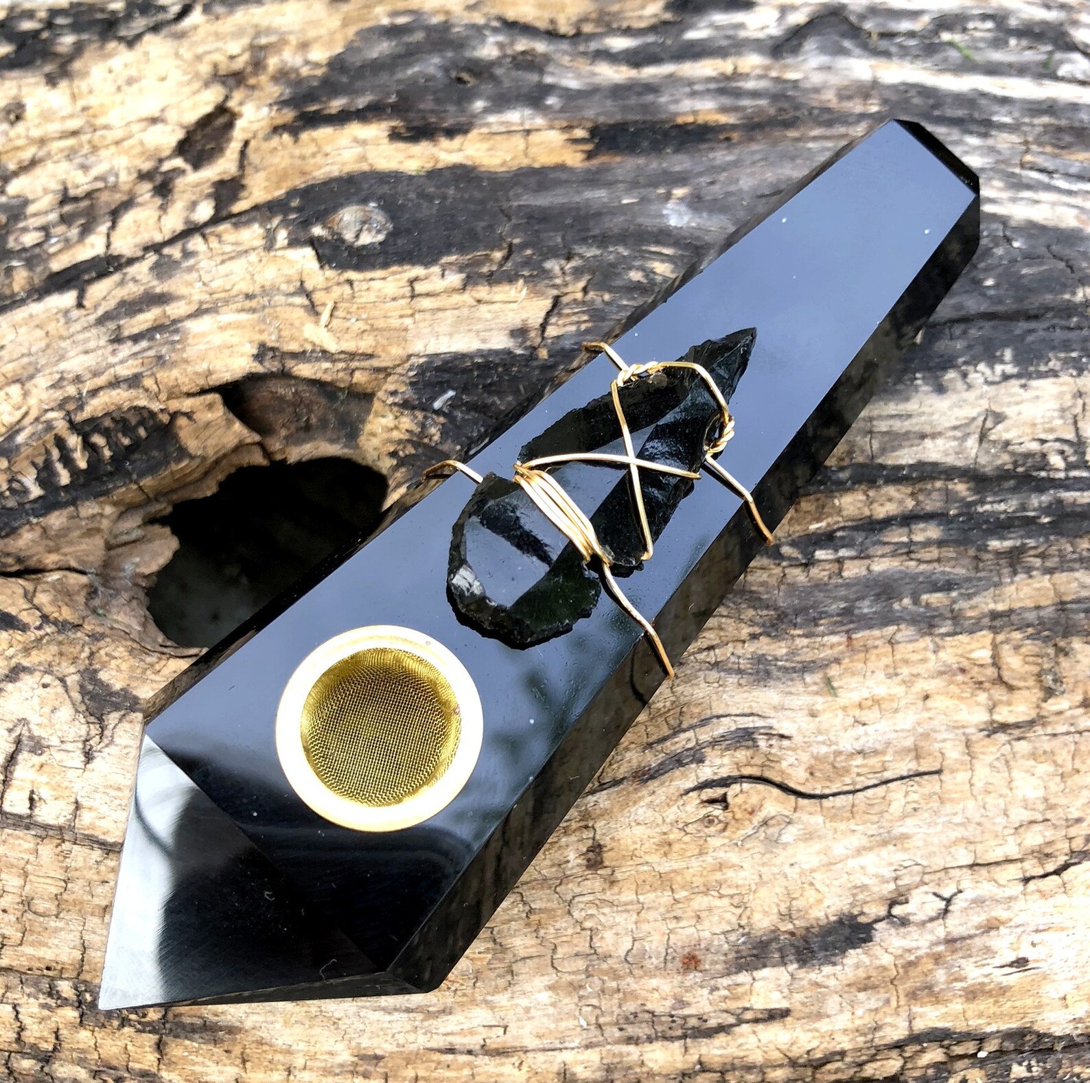 Obsidian Pipe Gemstone Pipe Customized Pipe Arrowhead - Etsy