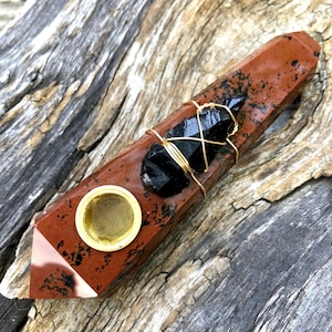 Red Obsidian, Stone Pipe, Arrowhead Pipe, Obsidian Pipe, Custom Pipe ...