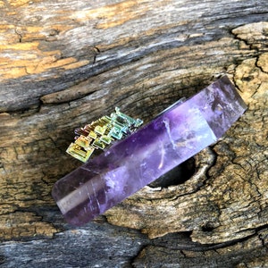 Rainbow Bismuth Pipe, Crystal Pipe, Amethyst Pipe, Rainbow Bismuth ...