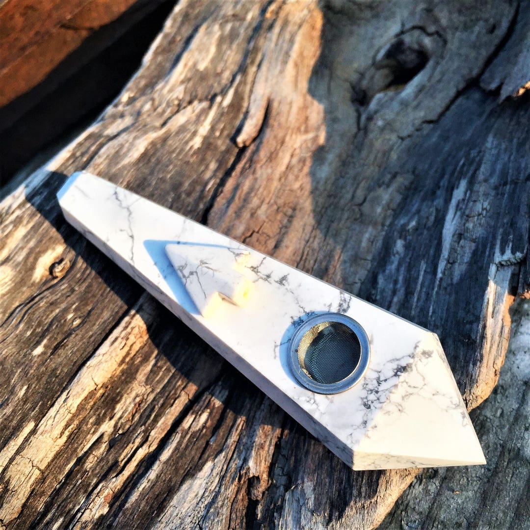 Large Gemstone Pipe, Custom Crystal Pipe, Arrow-head Pipe, Large Custom ...