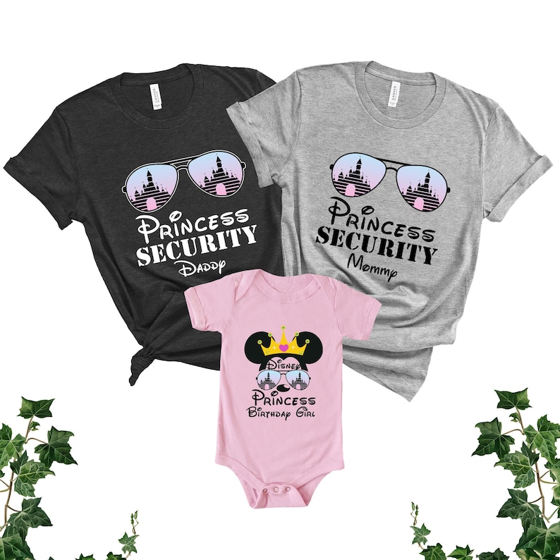 Disney Princess Birthday Shirt, Custom Family Birthday Girl T-shirt ...
