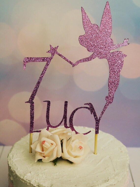Tinkerbell Cake Topper Personalized Name Cake Topper | Etsy