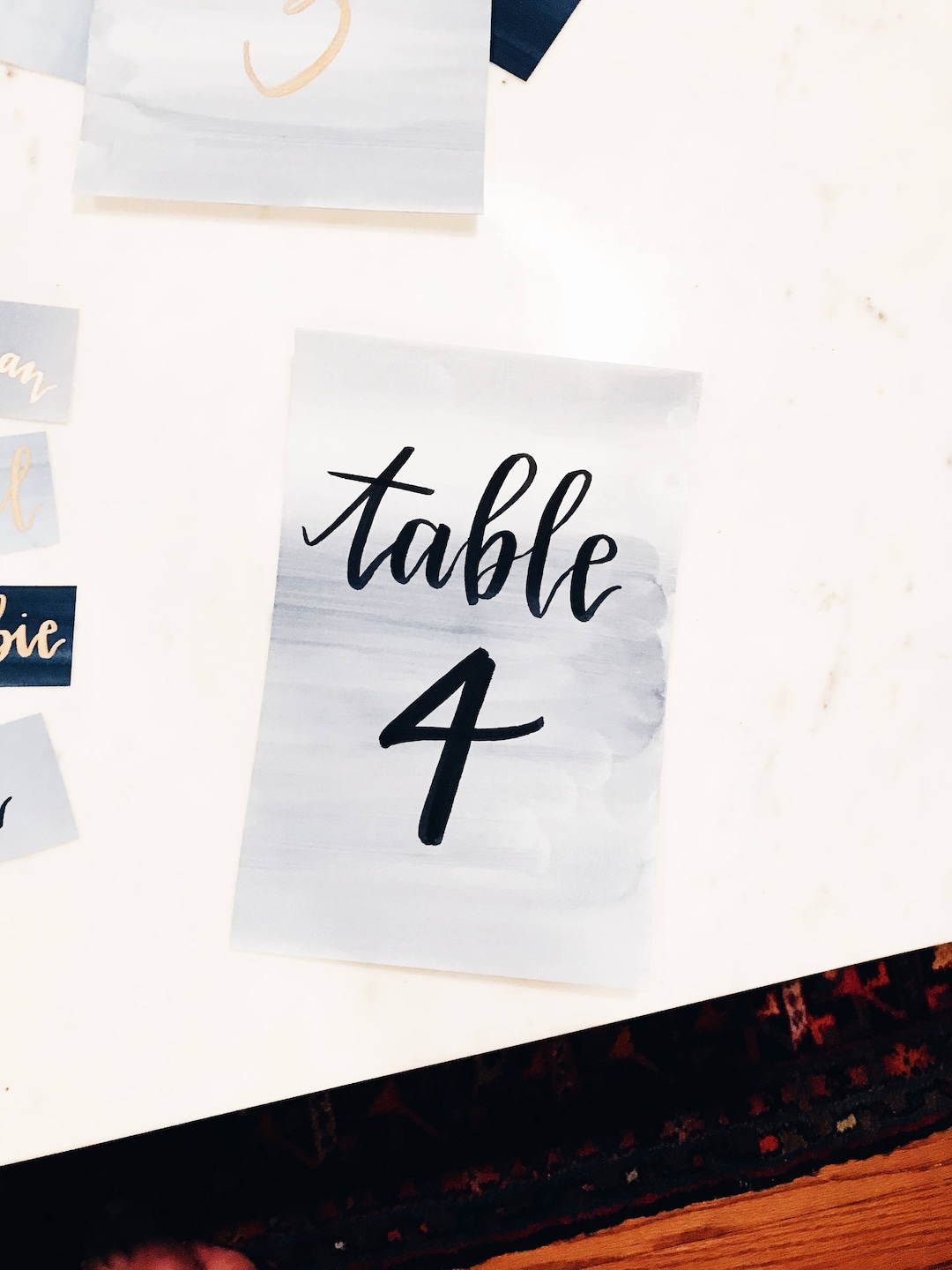 Watercolor Table Numbers - Etsy
