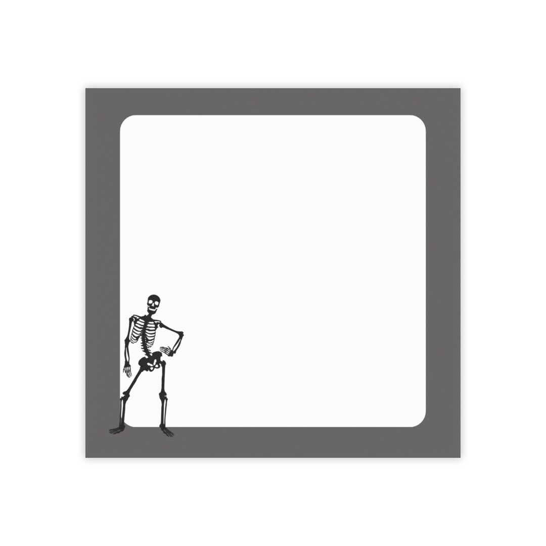 Sassy Skeleton Post-it® Note Pads - Etsy