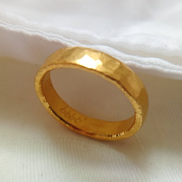 24k Gold Ring - Etsy