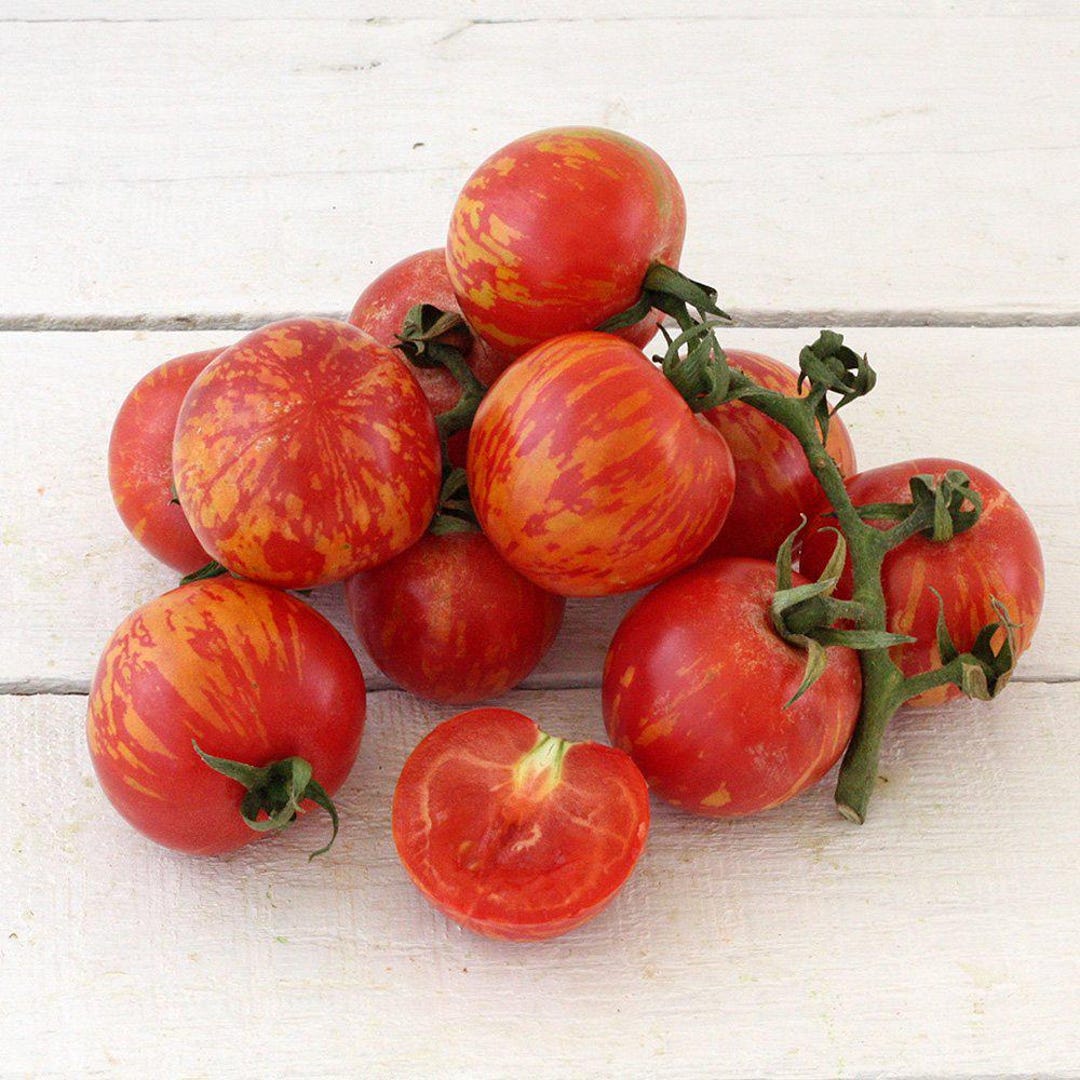 50 Tigrella Tomato Seeds: Heirloom Striped Variety - Etsy Canada