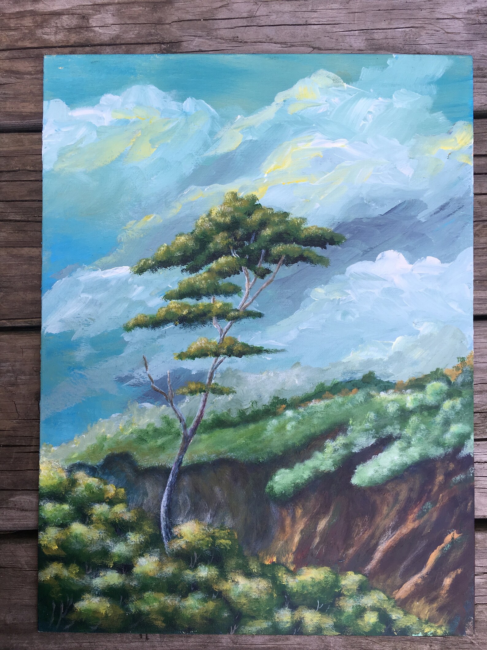 Landscape Painting, Forest Painting, Tree Painting Acrylic Landscape ...