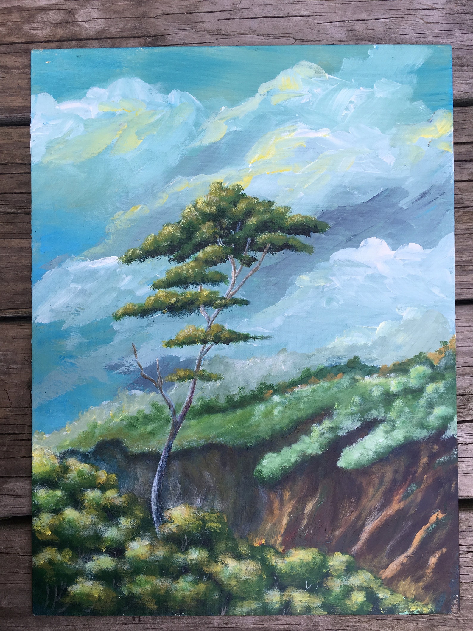 Landscape Painting, Forest Painting, Tree Painting Acrylic Landscape ...