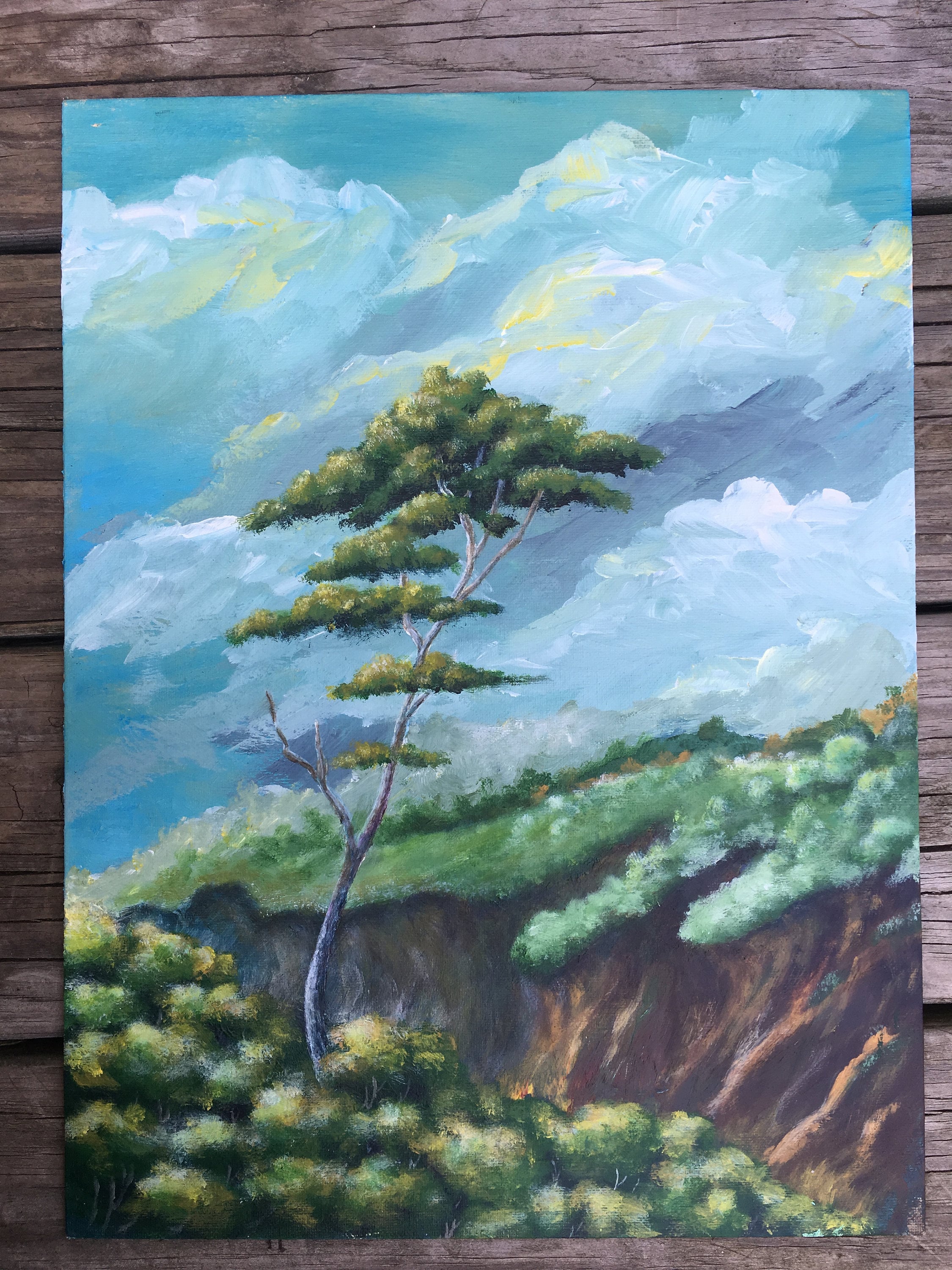 Landscape Painting, Forest Painting, Tree Painting Acrylic Landscape ...