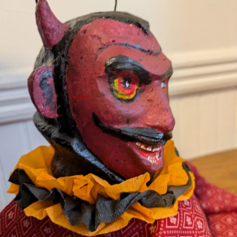 Paper Mache Devil - Etsy