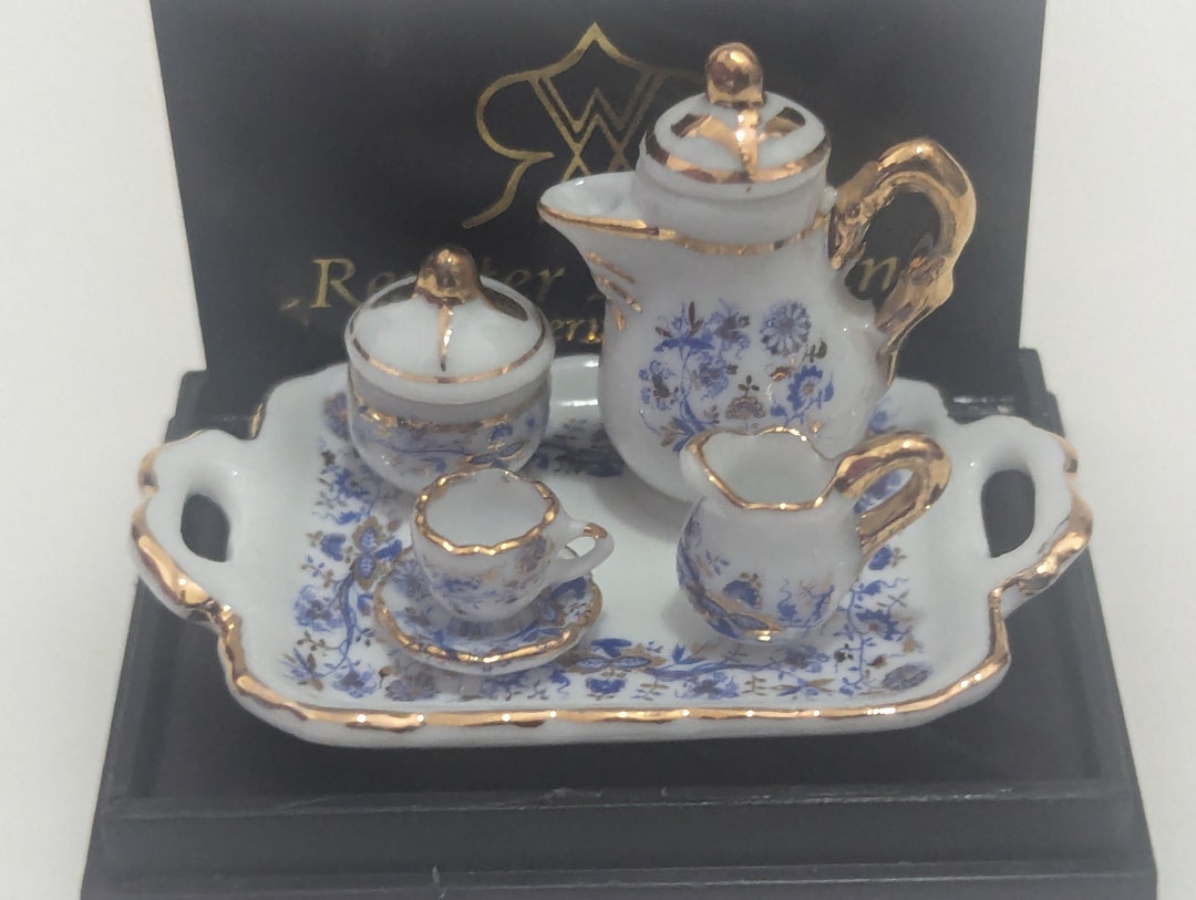 Hand Selected REUTTER'S Porcelain Blue Danube Tea Set - Etsy