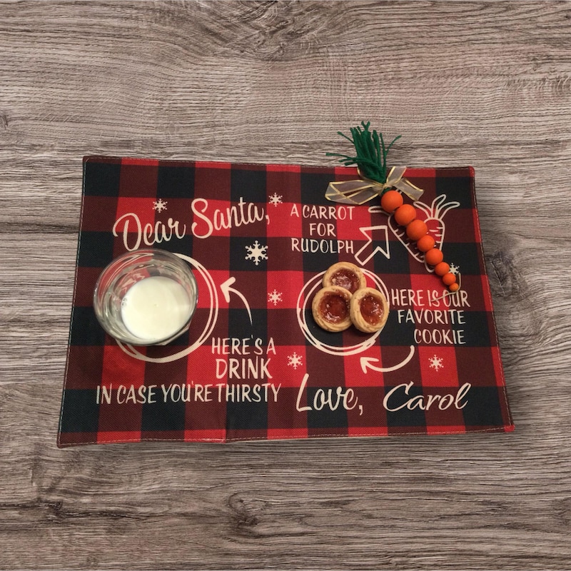 Dear Santa Placemat - Etsy