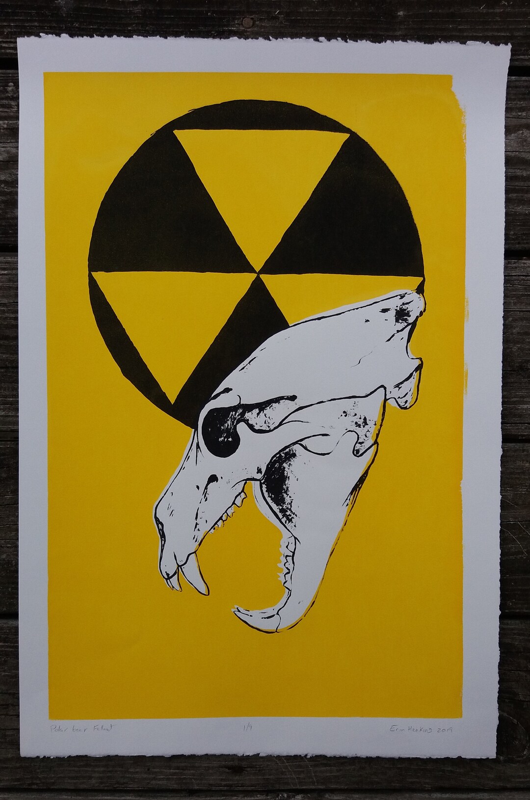 Polar Bear Fallout Limited Edition Screen Print Poster Skull - Etsy