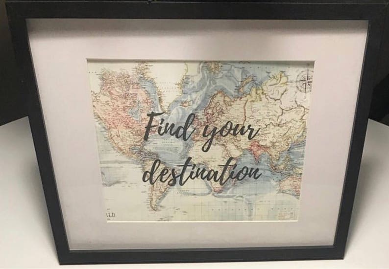 Find your destination sign Travel wedding decor | Etsy
