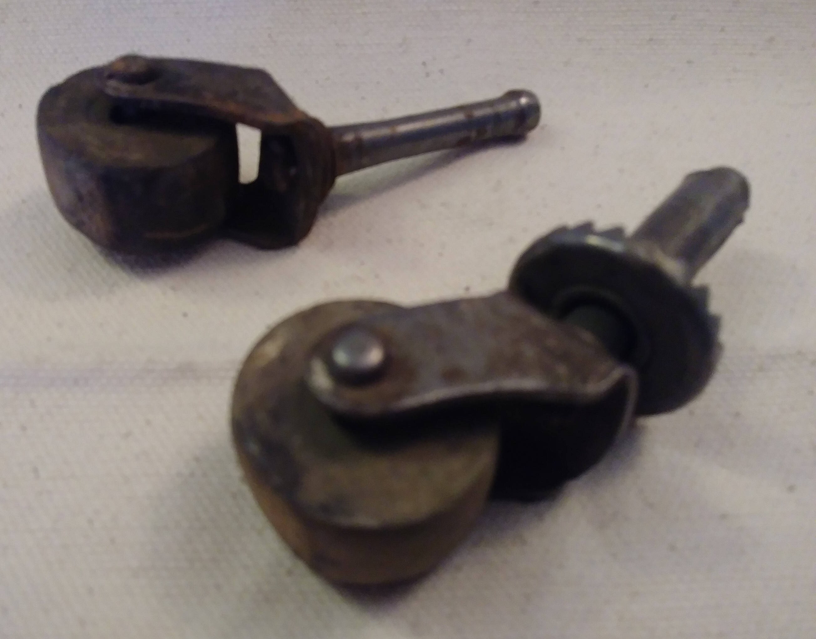 Vintage Wooden Wheels With Flattened Bottoms | Etsy