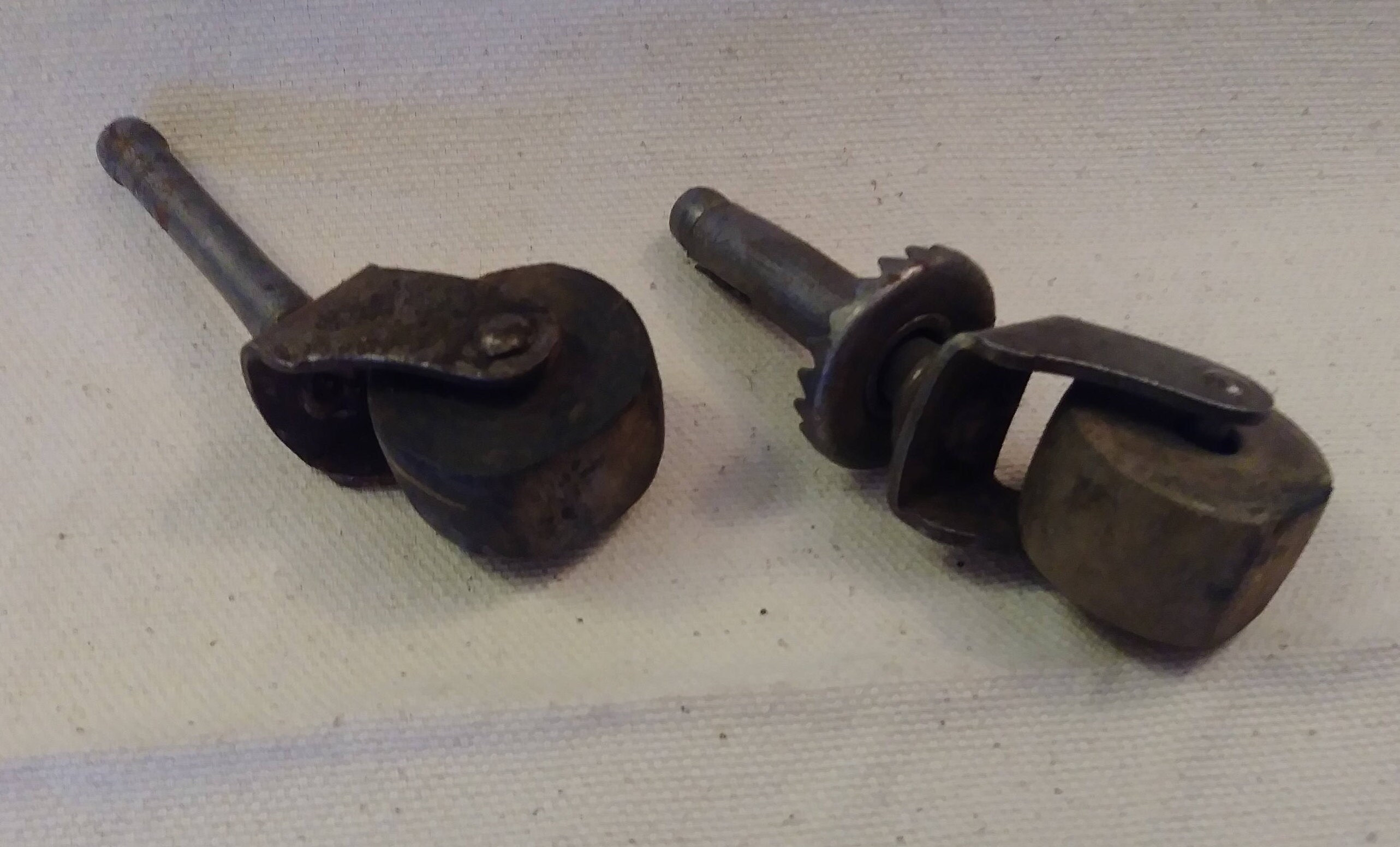 Vintage Wooden Wheels With Flattened Bottoms | Etsy