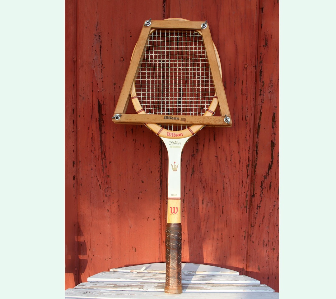 Vintage Wooden Tennis Racquet Wilson Jack Kramer Autograph 1960's - Etsy