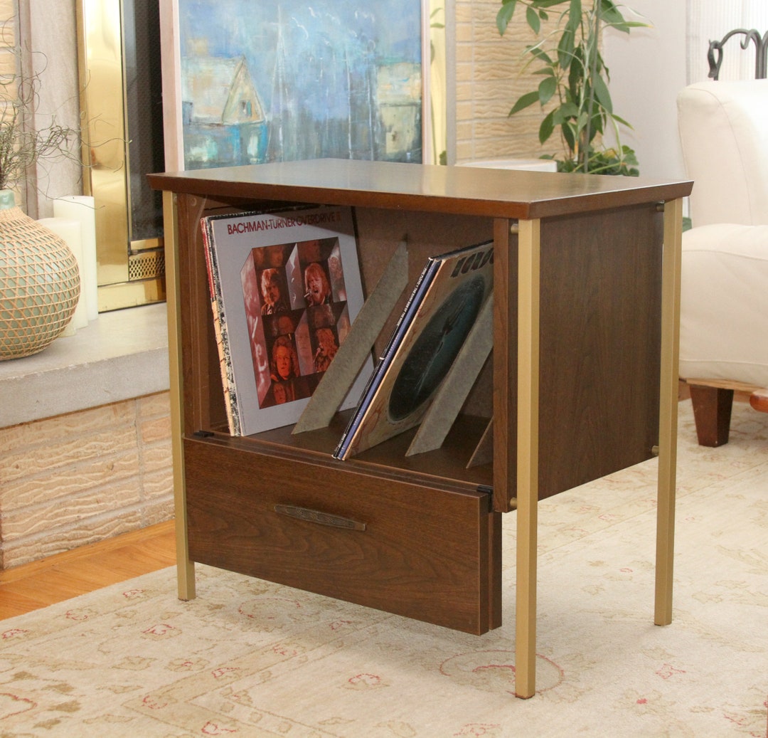 Mid Century Lp's Record Cabinet by LU VAN Inc Bi-fold Door 1960's - Etsy