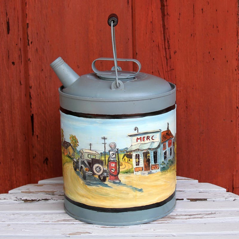 Antique Gas Can - Etsy