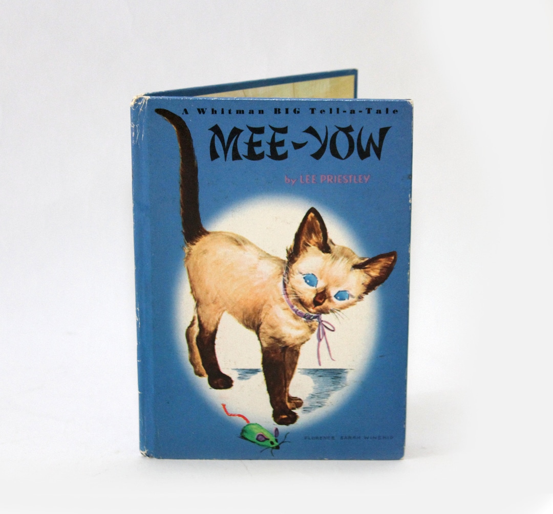 Vintage 1968 Whitman Big Tell-a-tale MEE-YOW by Lee Priestley Siamese ...