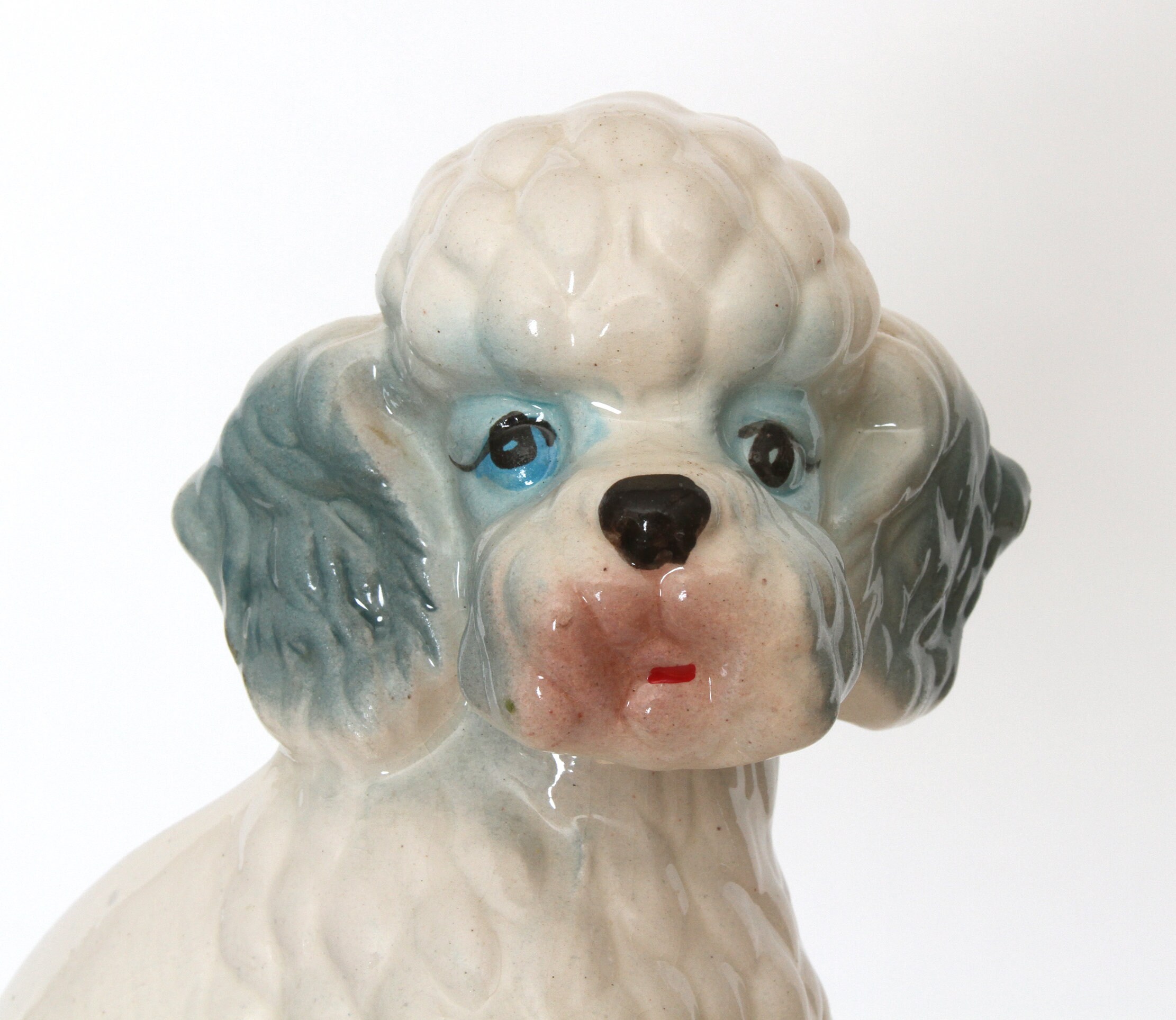 Vintage Ceramic Poodle Dog Bank - Etsy