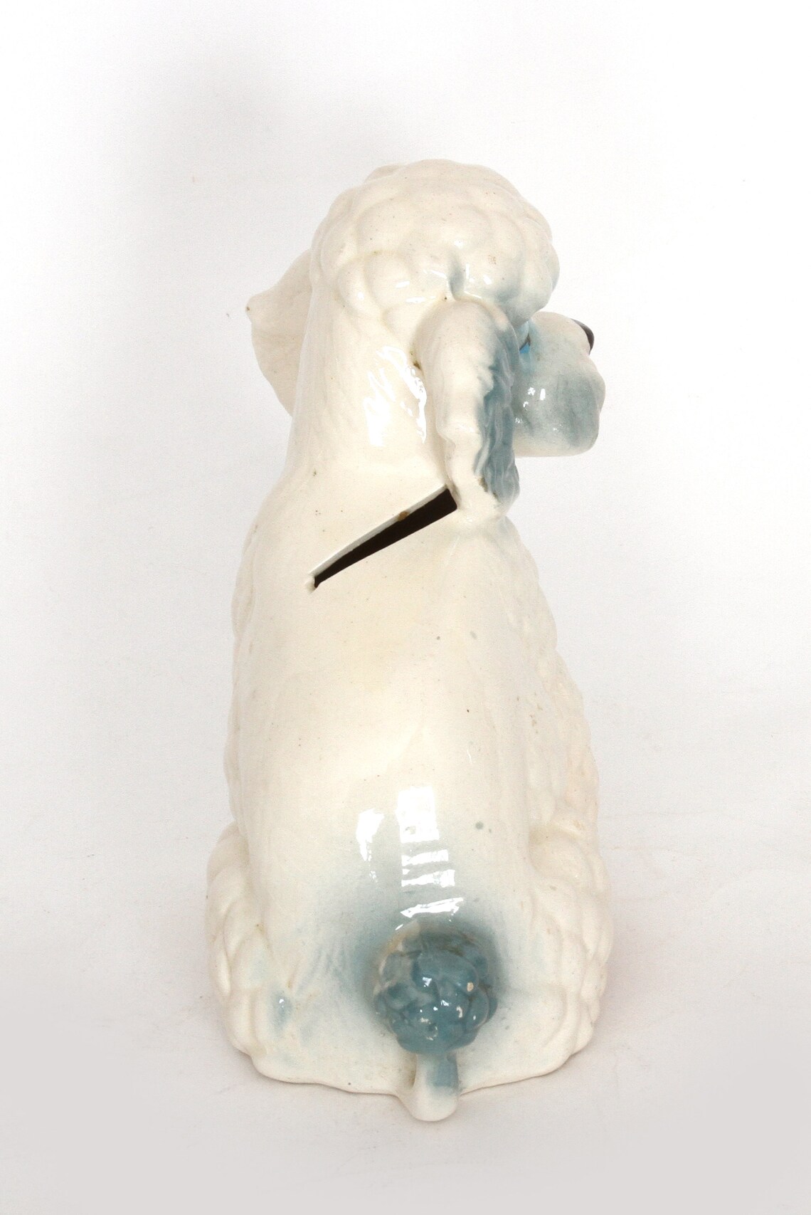 Vintage Ceramic Poodle Dog Bank - Etsy