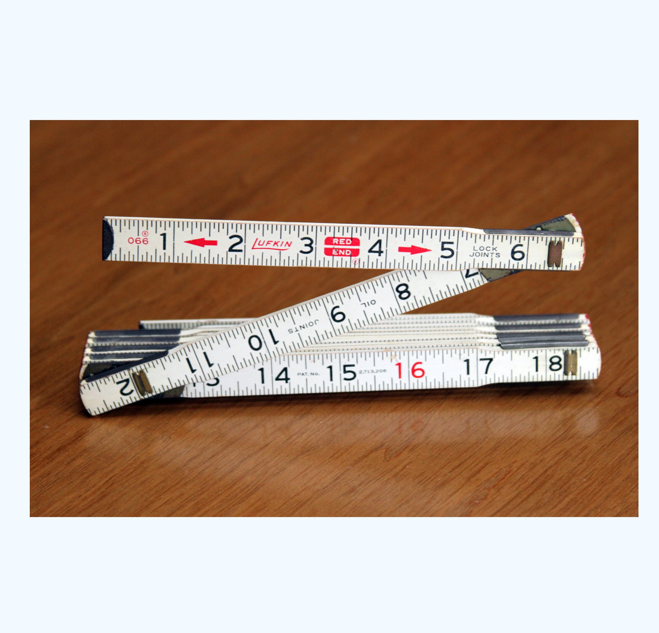 Lufkin Carpenters Red End Folding Ruler 6ft 006 Etsy Australia