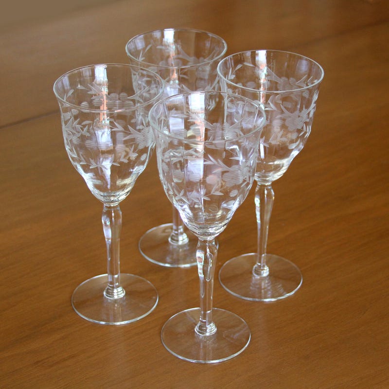 Crystal Stemware - Etsy
