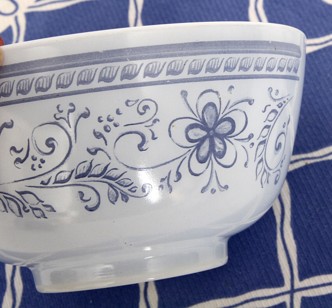 1960's Pyrex Bowl Brittney Blue Rare Pattern 478-B | Etsy