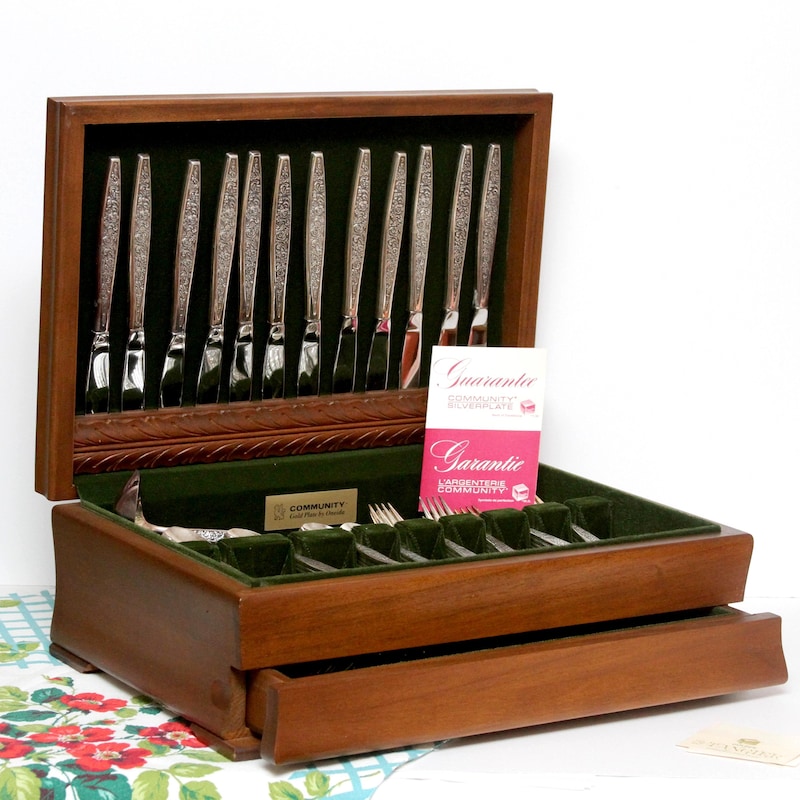 Oneida Silverware in Box - Etsy