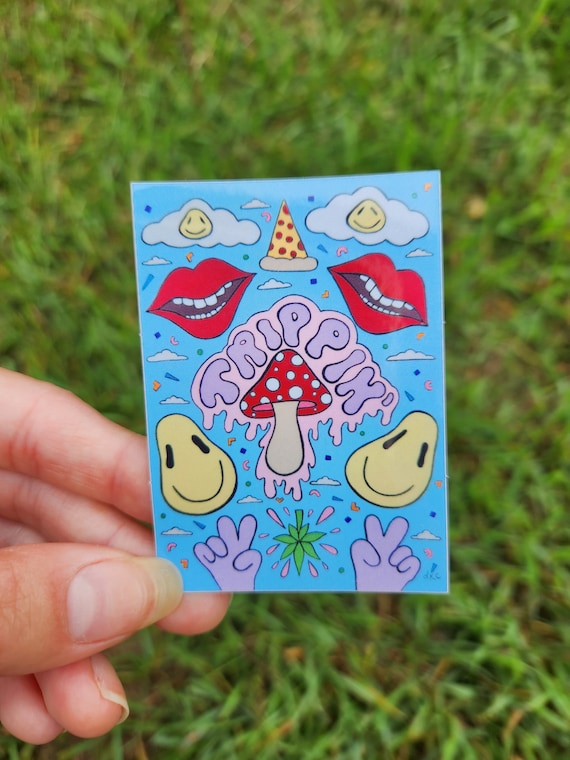 Trippin' Laptop Decor Sticker/ Decal - Etsy