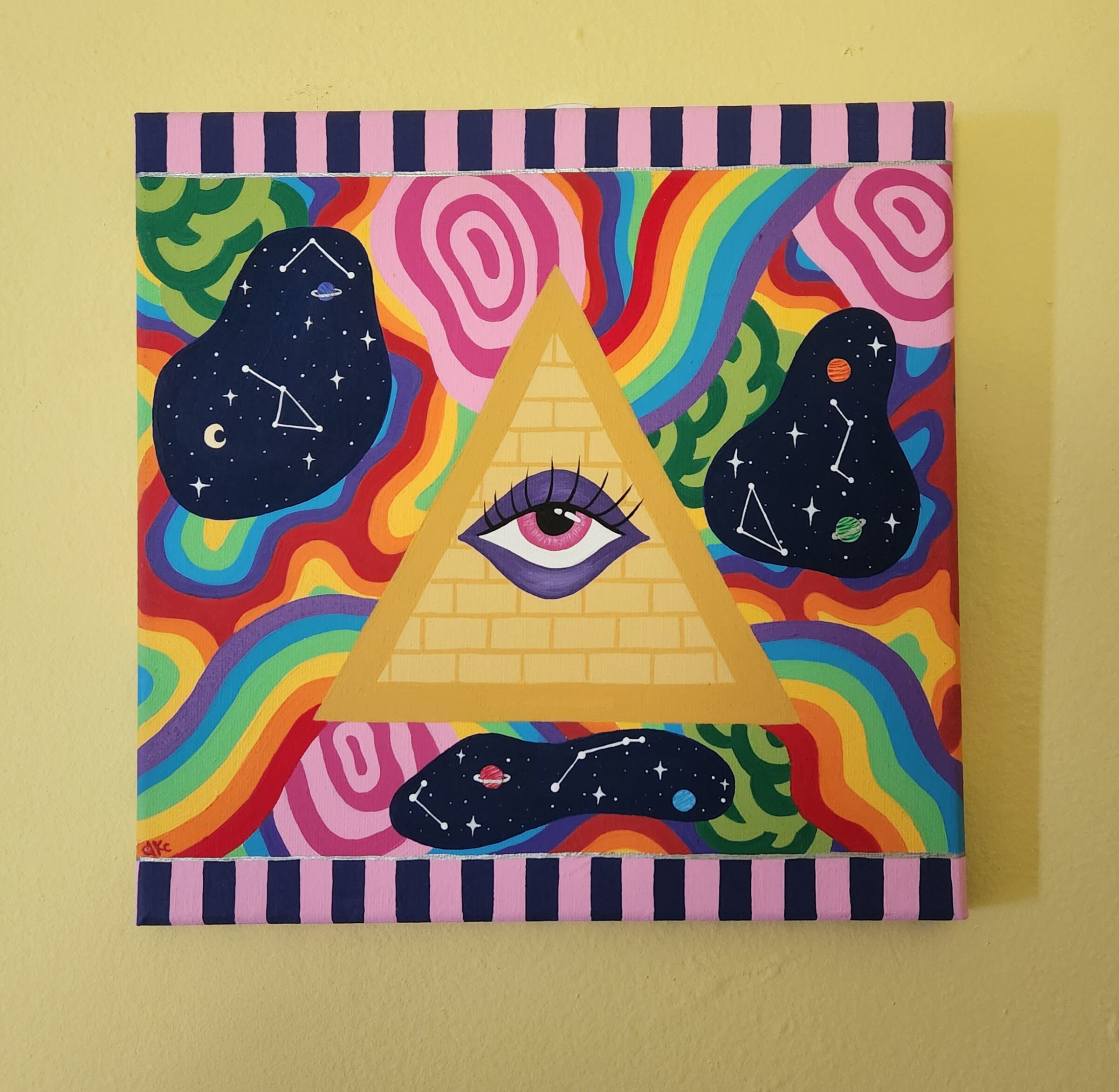 The All-seeing Eye Trippy Painting - Etsy