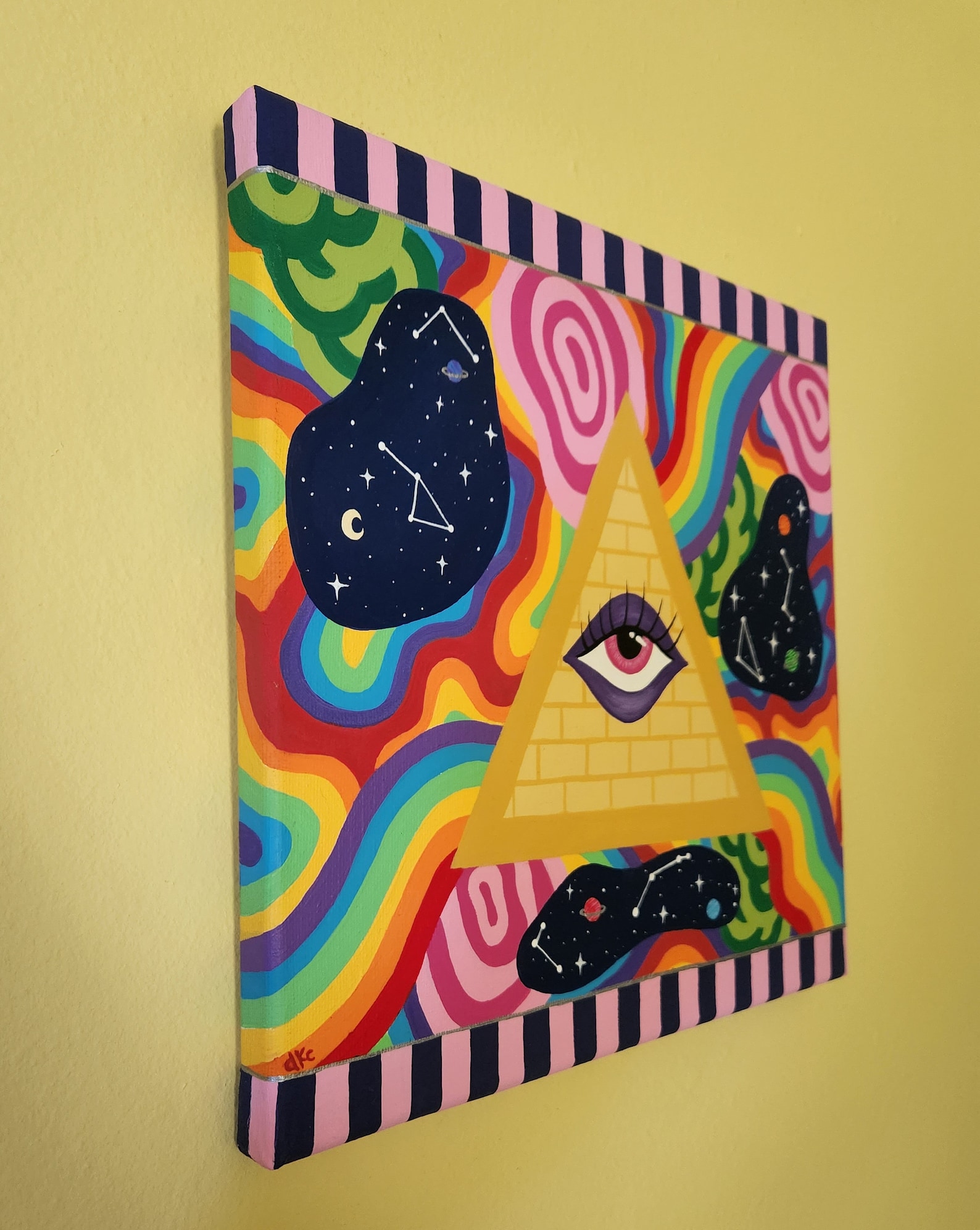The All-seeing Eye Trippy Painting - Etsy