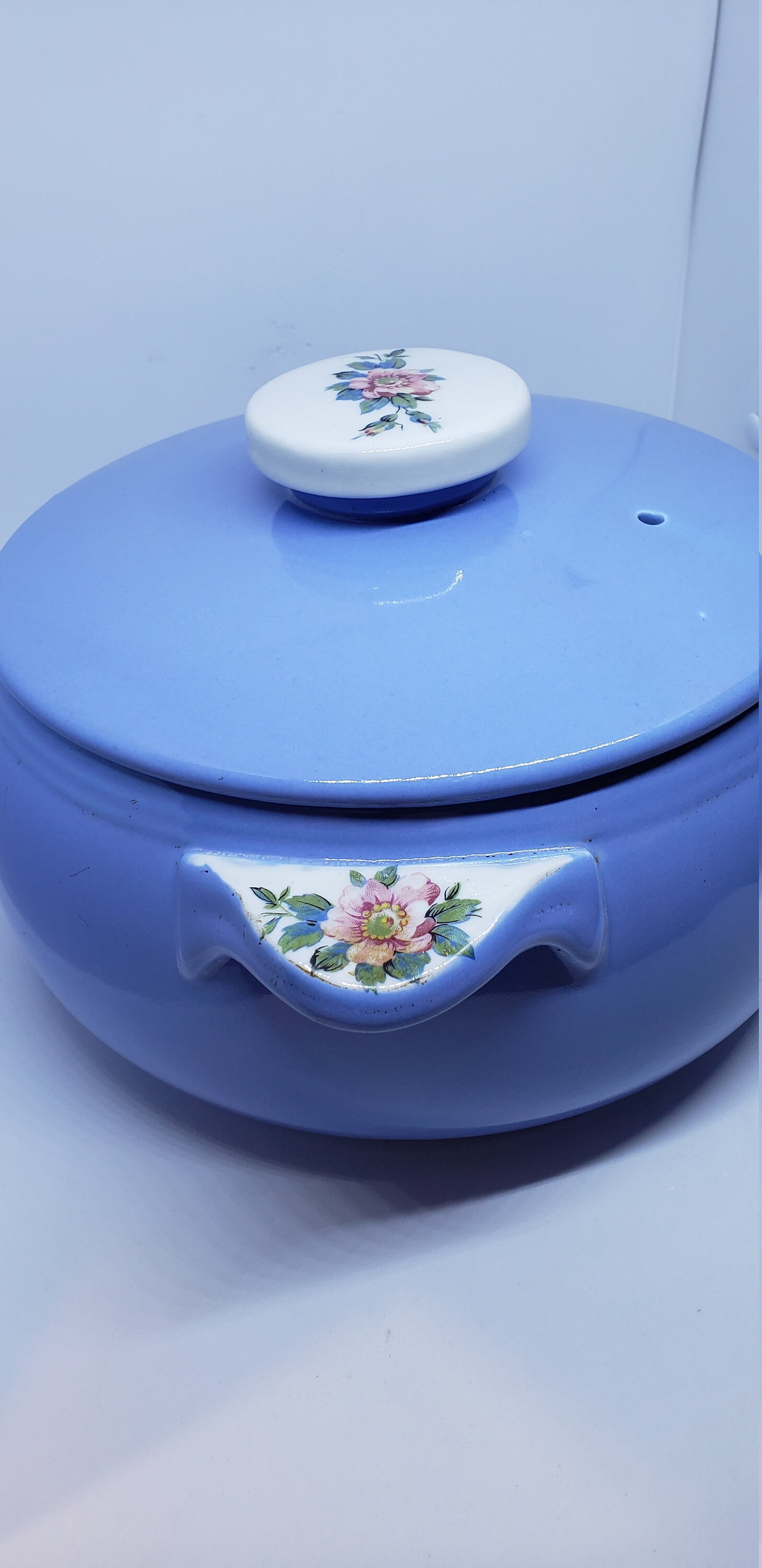 Vintage Hall's Casserole/bean Pot "rose Parade" - Etsy