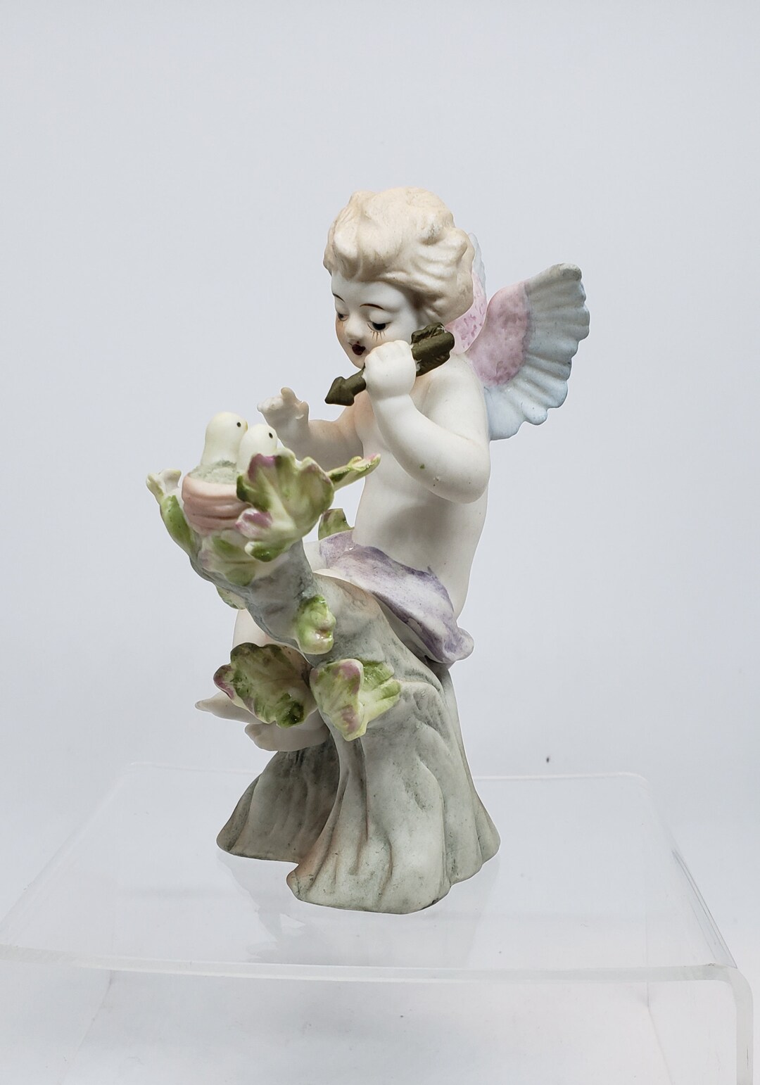 Lefton Cherub Angel Bisque Porcelain Figurine - Etsy