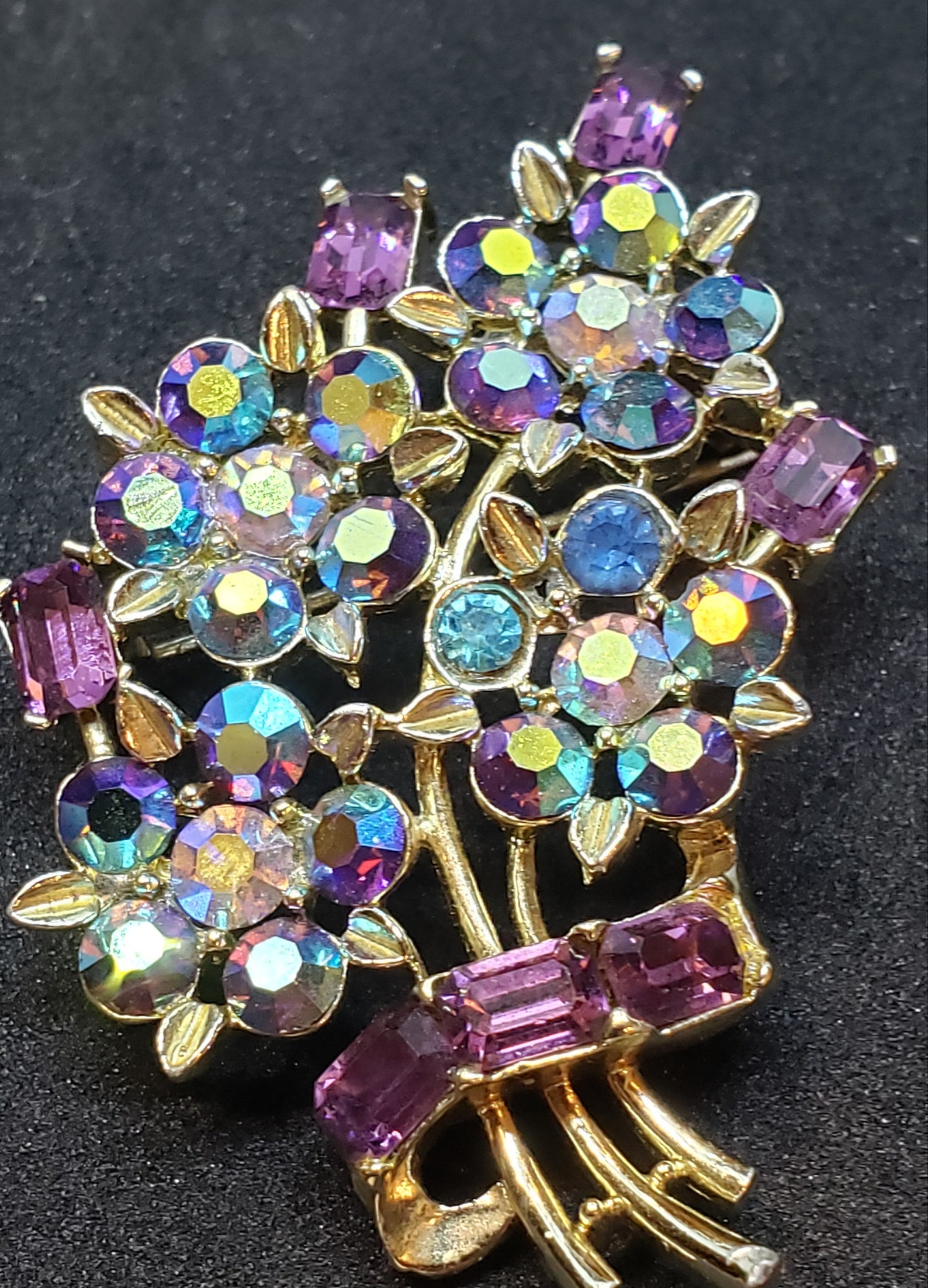 Vintage Lisner Brooch & Earrings Costume Jewelry Set - Etsy