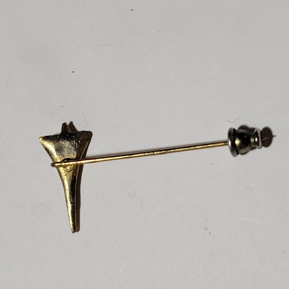 1970s "CONCORDE" Stick Pin 22K Gold Plated - Gem