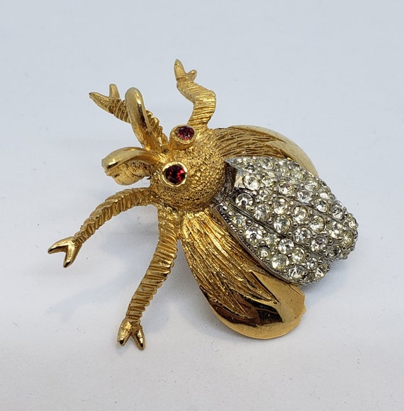 Signed "HAR" Vintage Fly / Bug Pin 50s/60s Unique Fin… - Gem