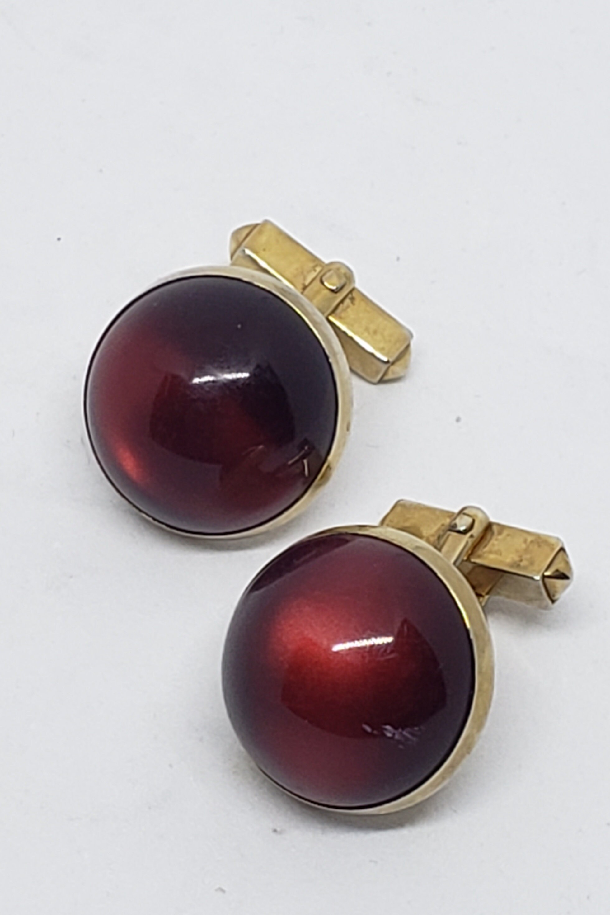 40s Ruby Red Swank Cufflinks - Etsy UK