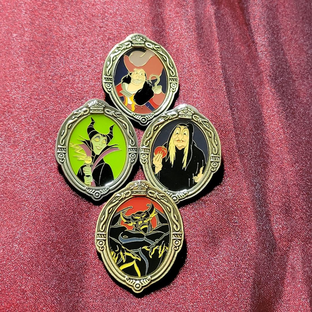 2000 RARE 4 Pc Set of Disney Villain Pins - Etsy