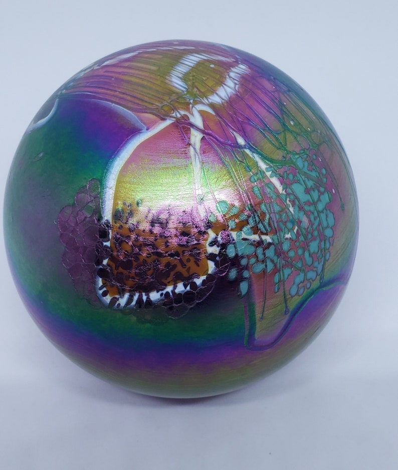 1992 Large Signed / "glasshouse Studio" Art Glass Paperweight Stunning ...
