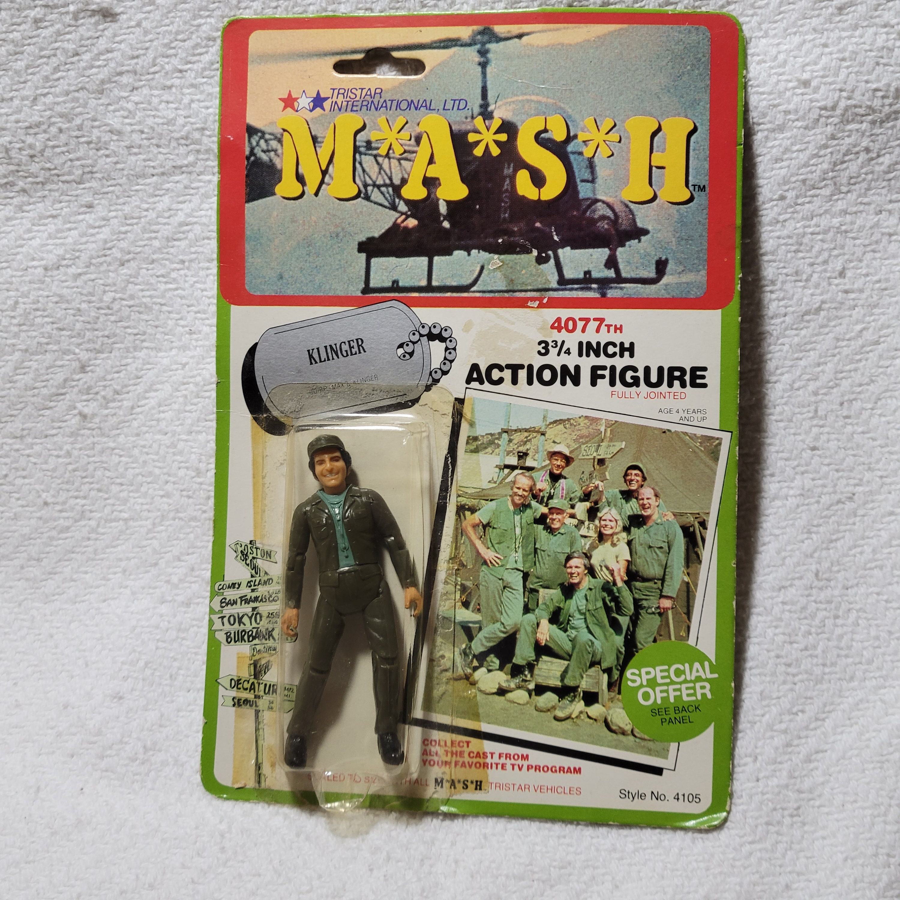 1982 M.A.S.H. Klinger Action Figure on Card - Etsy