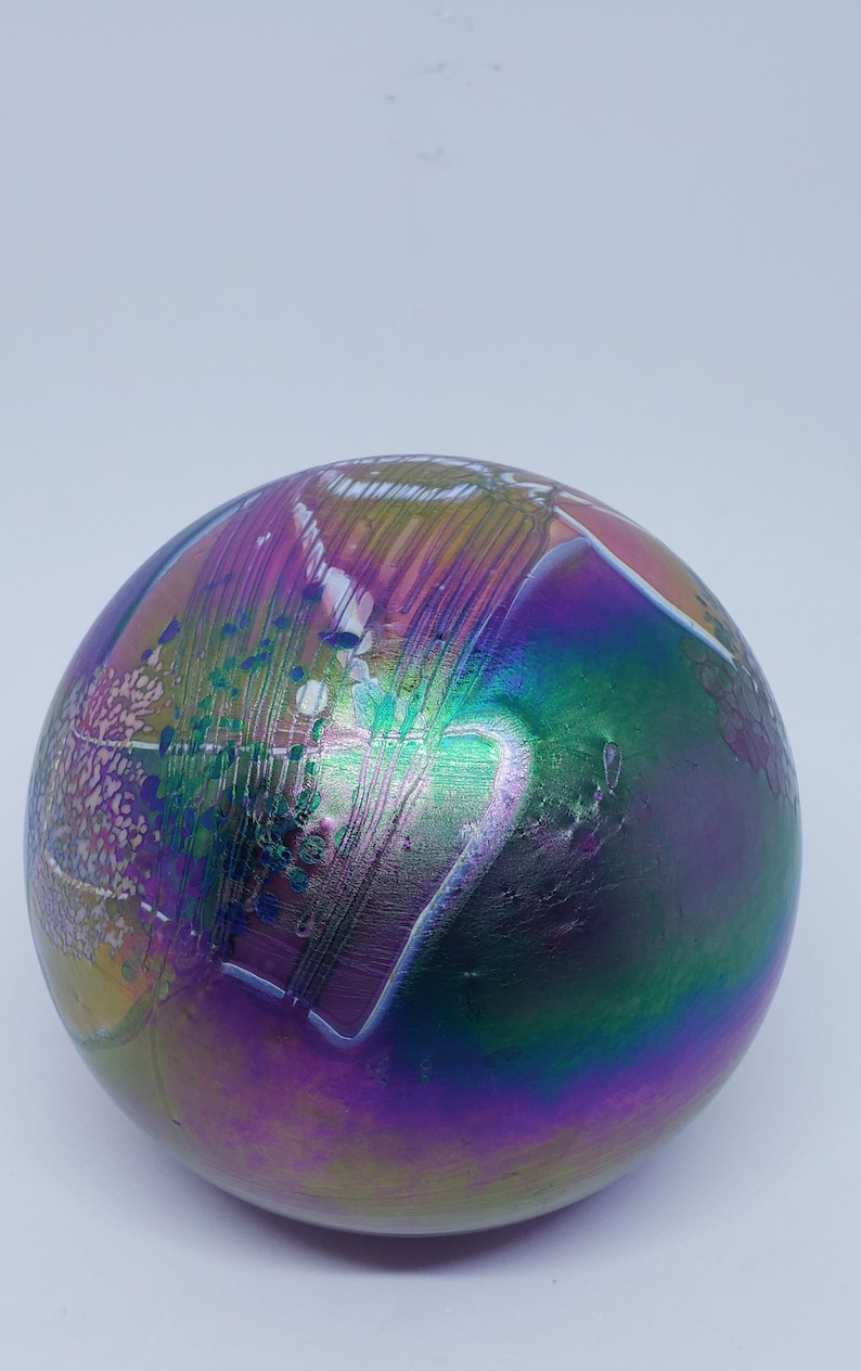 1992 Large Signed / "glasshouse Studio" Art Glass Paperweight Stunning ...