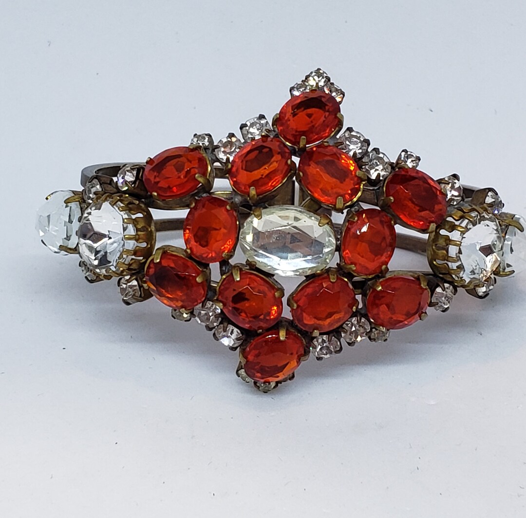 60s Vintage "juliana" Big & Bold Clamper Bracelet by Delizza and Elster ...